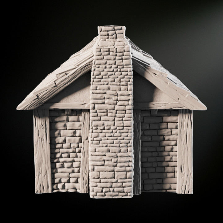 3D Printable Medieval Fantasy Cottage House I by WargamesCo