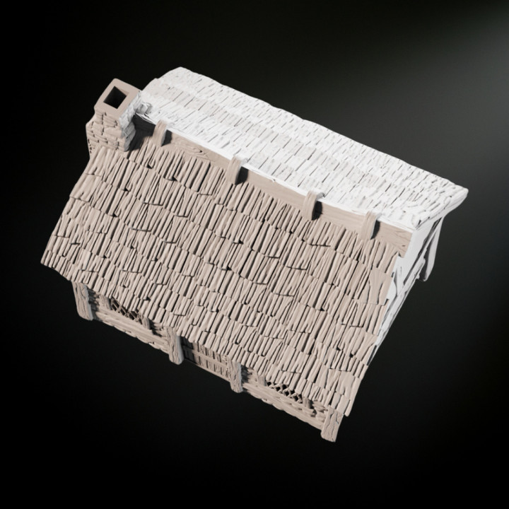 3D Printable Medieval Fantasy Cottage House I by WargamesCo
