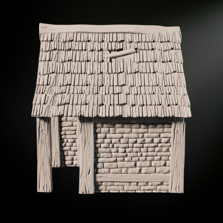 3D Printable Medieval Fantasy Cottage House III by WargamesCo