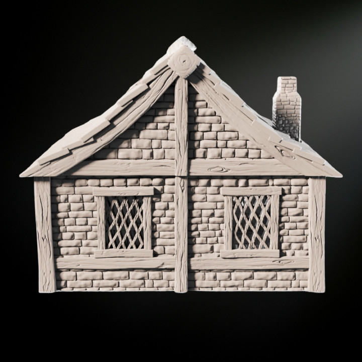 3D Printable Medieval Fantasy Cottage House III by WargamesCo