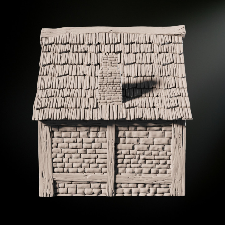 3D Printable Medieval Fantasy Cottage House III by WargamesCo
