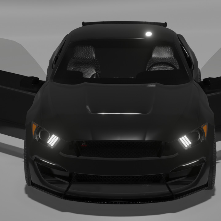 3D Printable Black Ford Shelby Mustang gt350 2021 3d model 3D model by ...