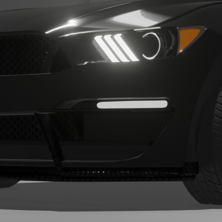 3D Printable Black Ford Shelby Mustang gt350 2021 3d model 3D model by Kanav Prashar