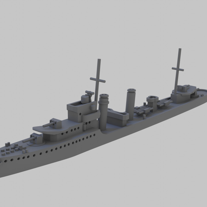3D Printable WW2 Royal Navy Fleet Pack 1 by Lee McColl