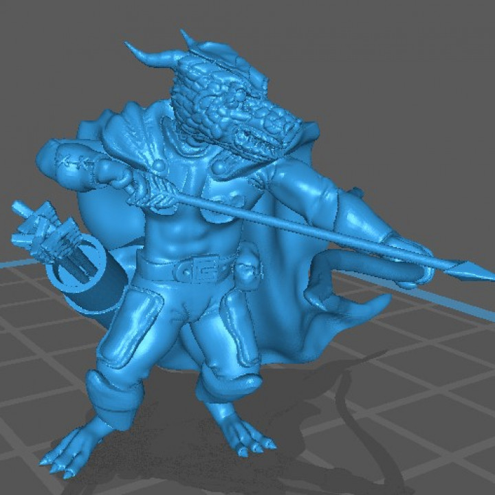 3D Printable Dragonborn Ranger by Bren Khalla