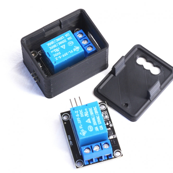 3D Printable Box for Power Relay Module Board by Lebois