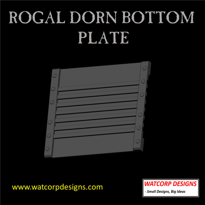 3D Printable ROGAL DORN BASE PLATE by Watcorp Designs