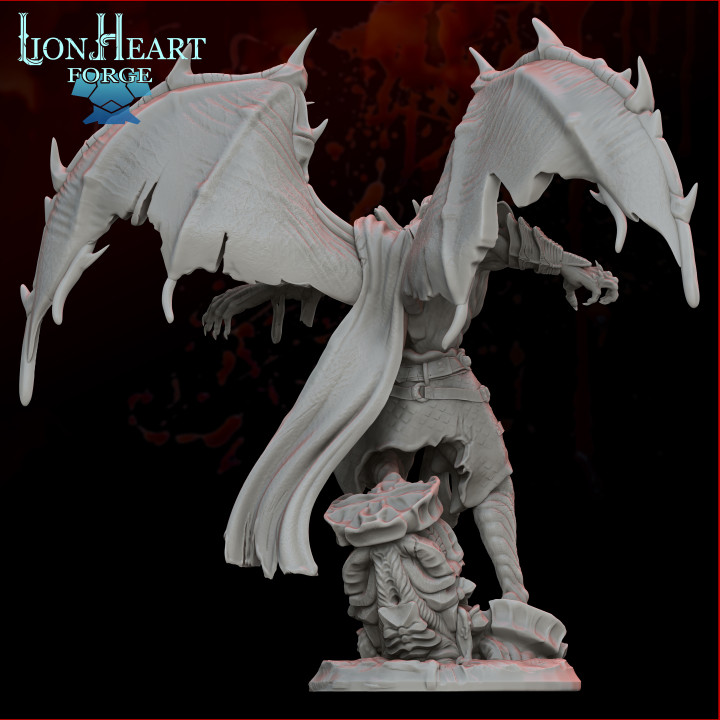 3D Printable Dracula, final form by Lion Heart Forge