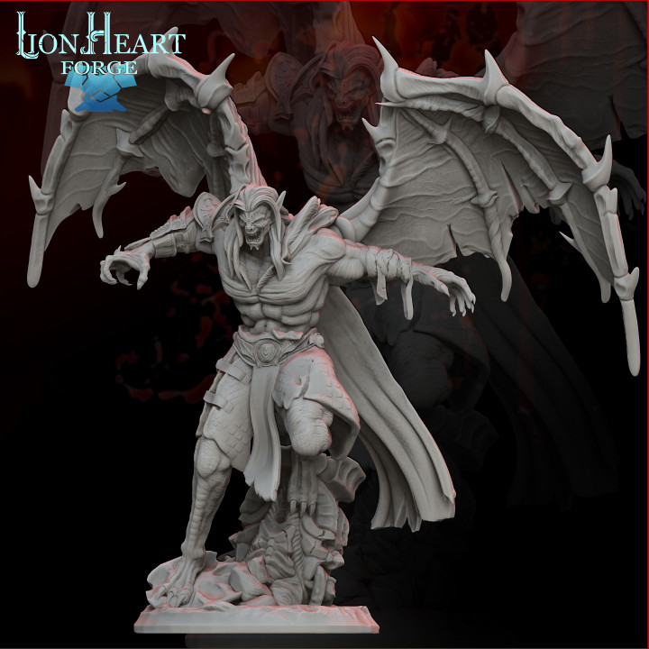 3D Printable Dracula, final form by Lion Heart Forge
