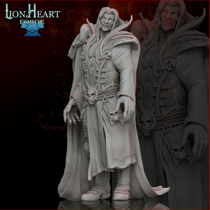 3D Printable Dracula (2 versions included + blood chalice) by Lion ...