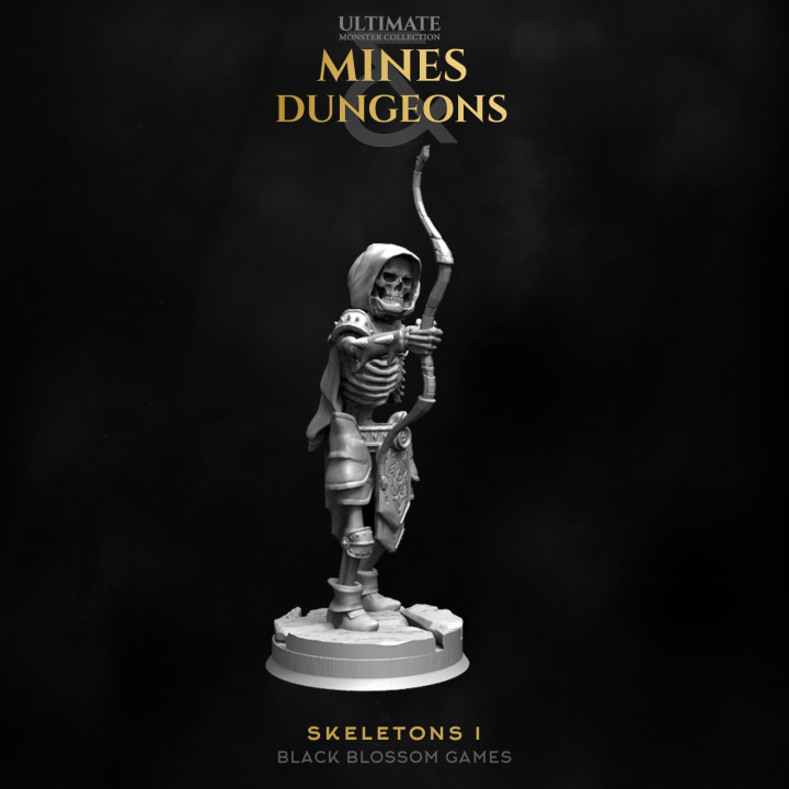 3D Printable TT01M002 Skeleton Monsters (Single File) :: Black Blossom ...