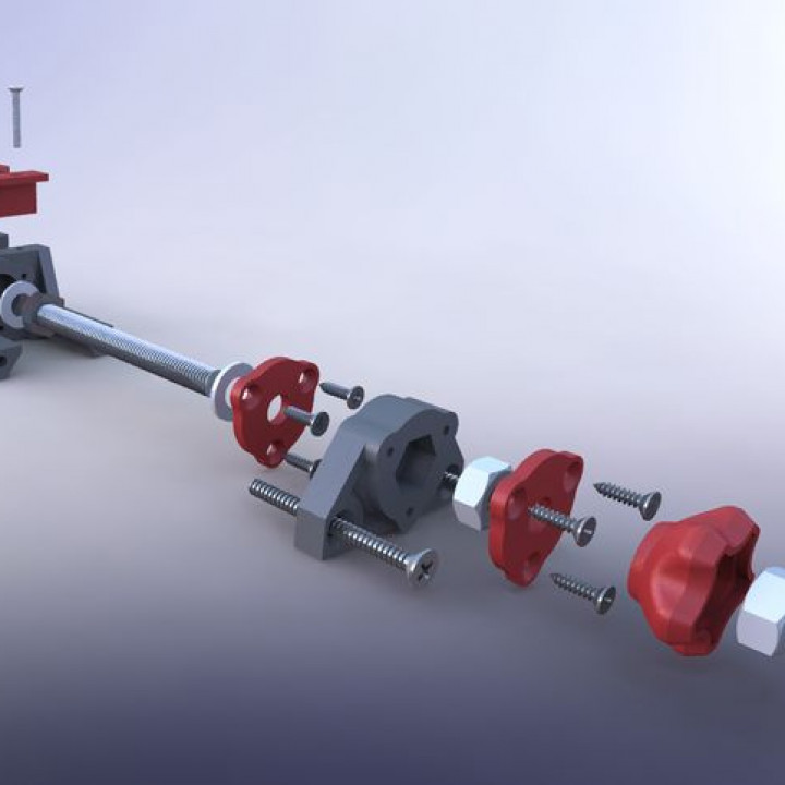 3D Printable Desktop Work Vise by Aleksandr Aleksandrov