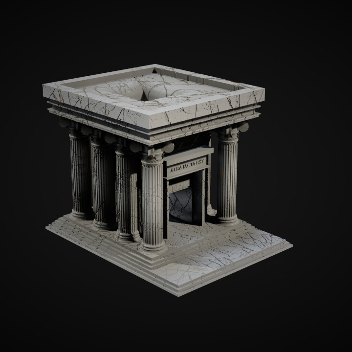 3D Printable Ancient Roman Dice Tower by Lazy Bear