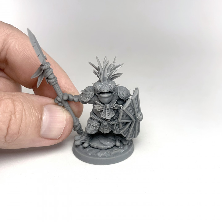 3D Printable frogfolk v1 by Heroes and Beasts