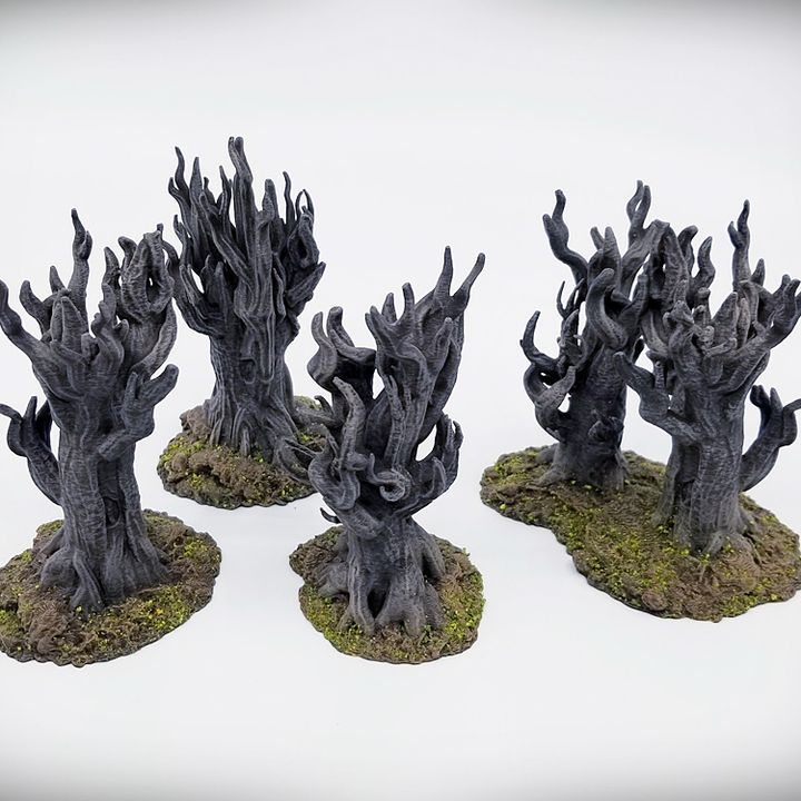 3D Printable Withered Trees - Starter Bundle by Terrainify