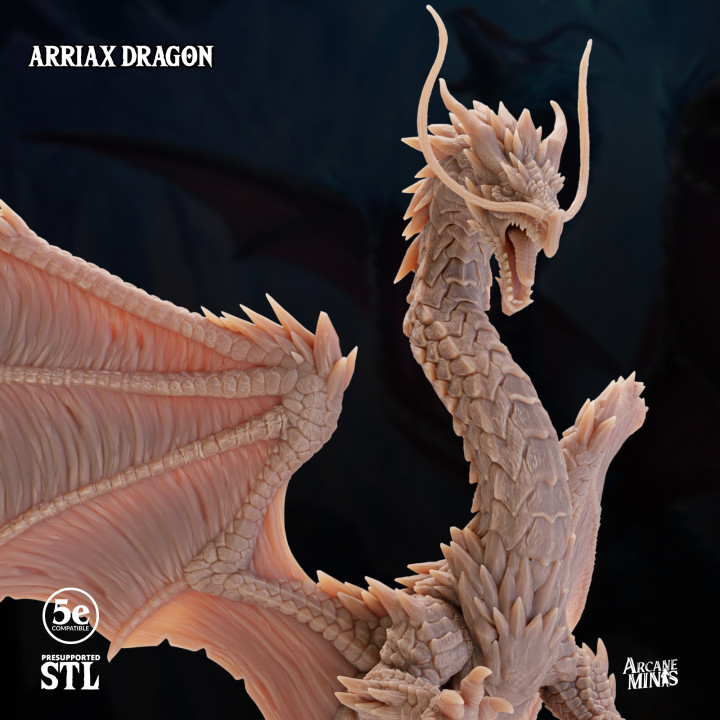 3D Printable Arriax Dragon by Sordane Publishing
