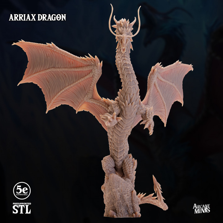 3D Printable Arriax Dragon by Sordane Publishing