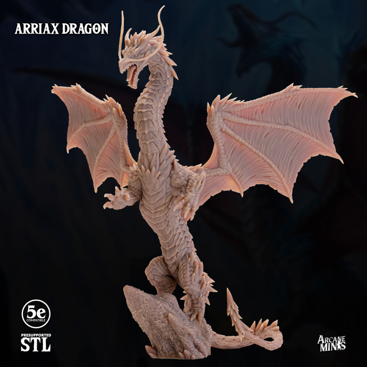 3D Printable Arriax Dragon by Sordane Publishing