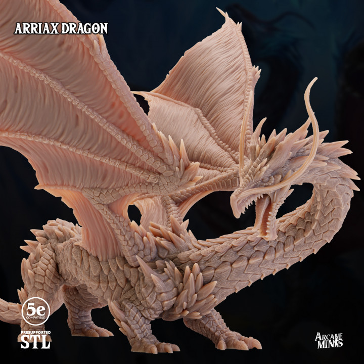 3D Printable Arriax Dragon by Sordane Publishing