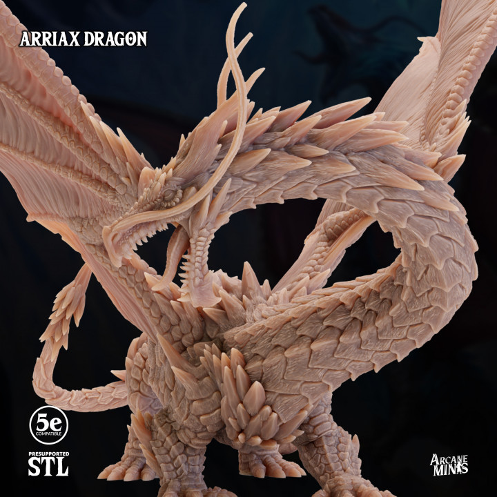 3D Printable Arriax Dragon by Sordane Publishing