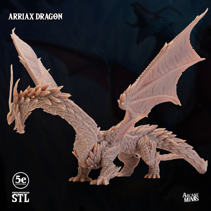 3D Printable Arriax Dragon by Sordane Publishing