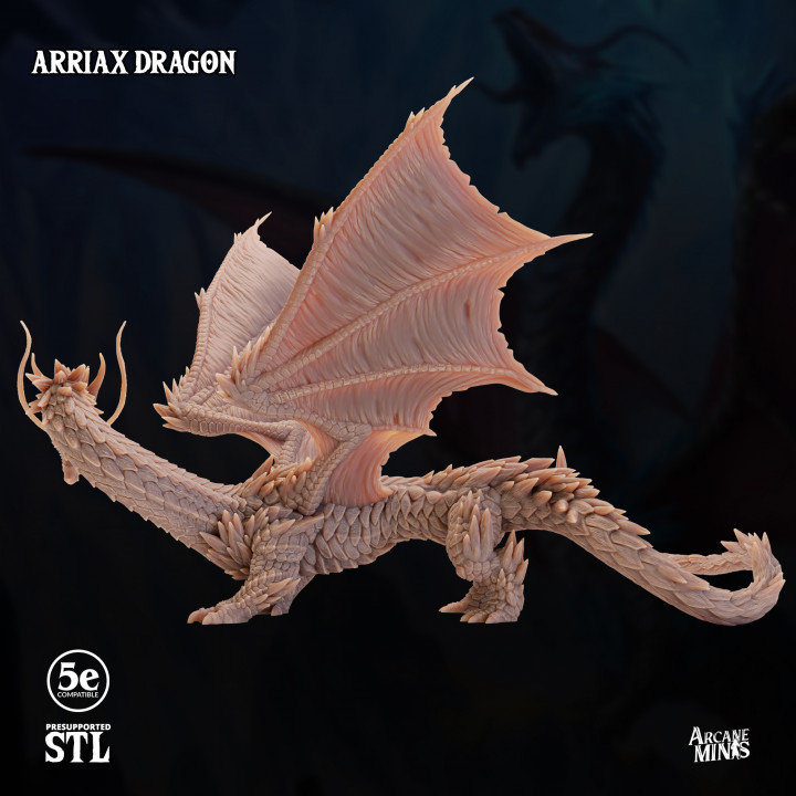 3D Printable Arriax Dragon by Sordane Publishing