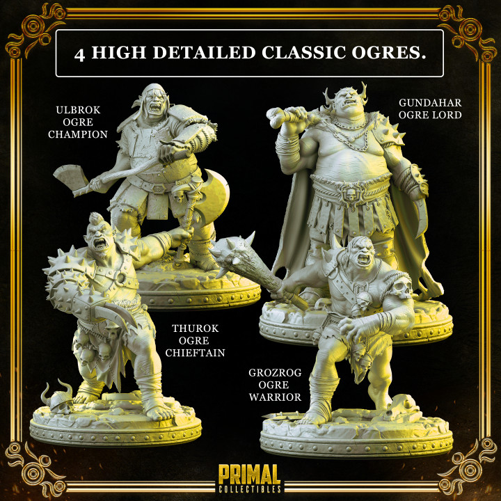 3D Printable 10 miniatures - EARLY BIRD - complete RPG ogres expansion ...