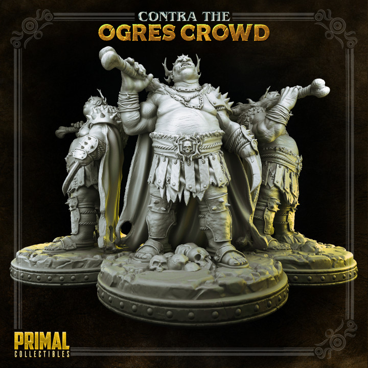 3D Printable Boss Ogre lord - Gundahar - CONTRA THE OGRES CROWD ...