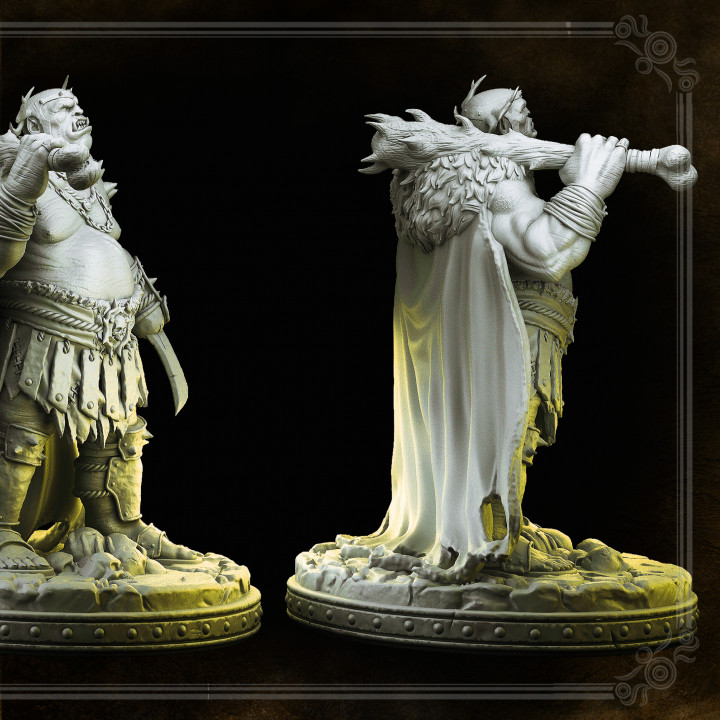 3D Printable Boss Ogre lord - Gundahar - CONTRA THE OGRES CROWD ...