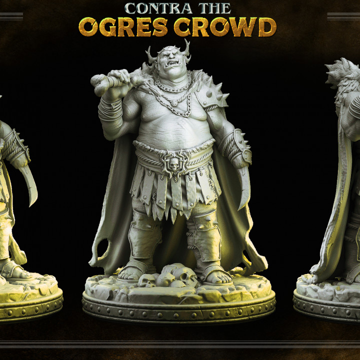 3D Printable Boss Ogre lord - Gundahar - CONTRA THE OGRES CROWD ...