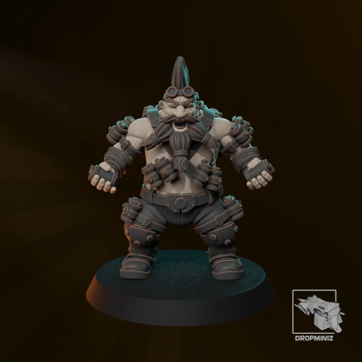 3D Printable Sci-Fi Dwarf Commandos by DropMiniz