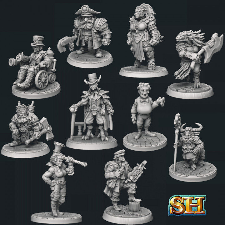 3D Printable Steampunk Fantasy January 2023 Bundle [Pre-Supported] by ...