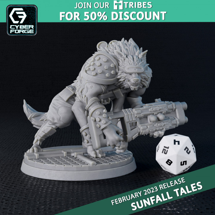 3D Printable Cyber Forge Sunfall Tales Worgrull Kharak by Titan Forge ...