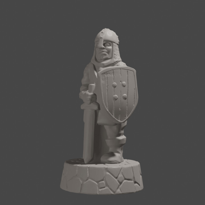 3D Printable Fantasy human army chess set 2 by NEMO_MK2