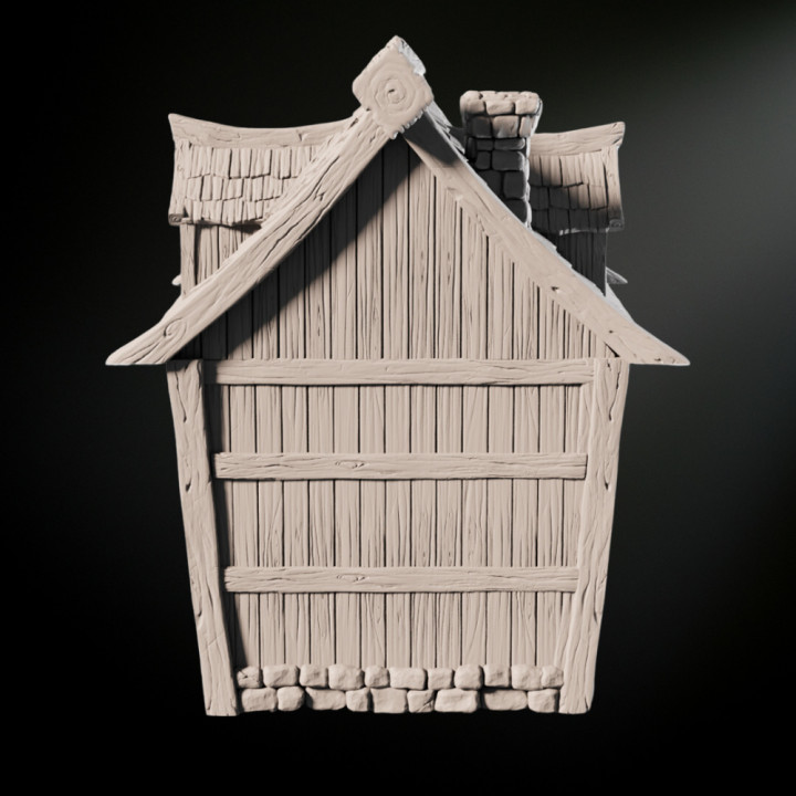 3D Printable Fantasy Wood House by WargamesCo
