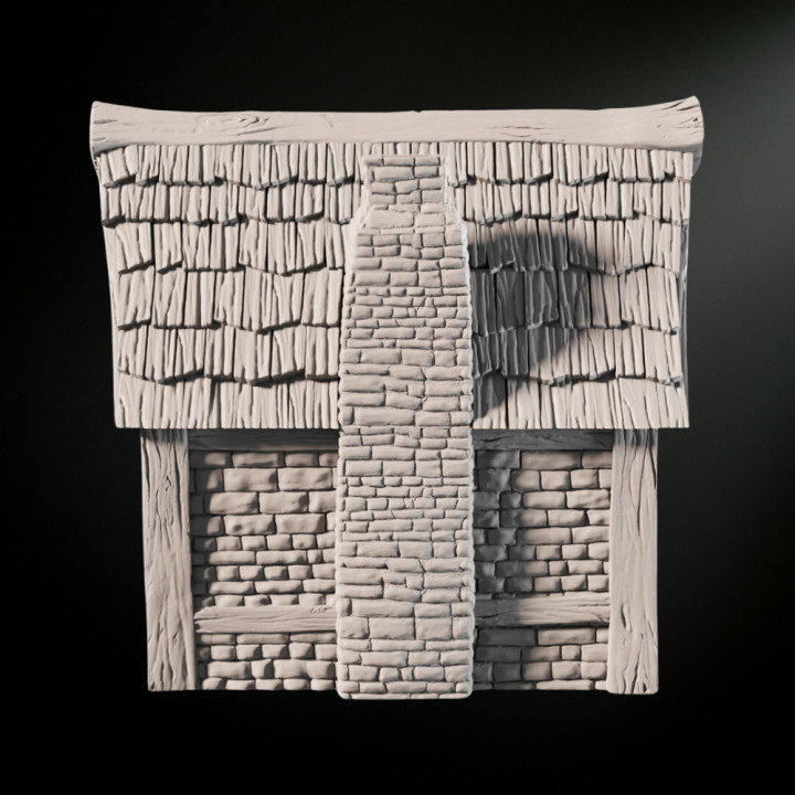 3D Printable Medieval Fantasy Cottage House IV by WargamesCo