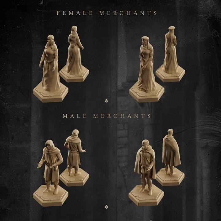 3D Printable Merchants by SKADI