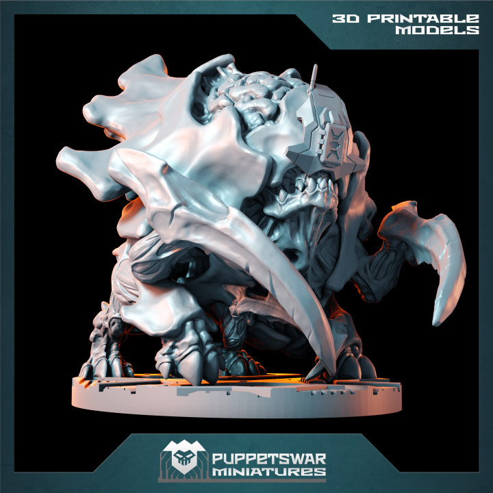 3D Printable Big Brain / Poison Bug by Puppetswar Miniatures