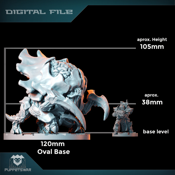 3D Printable Big Brain / Poison Bug by Puppetswar Miniatures