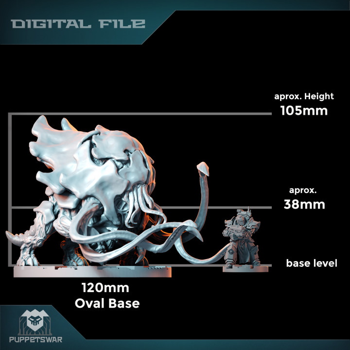 3D Printable Big Brain / Poison Bug by Puppetswar Miniatures