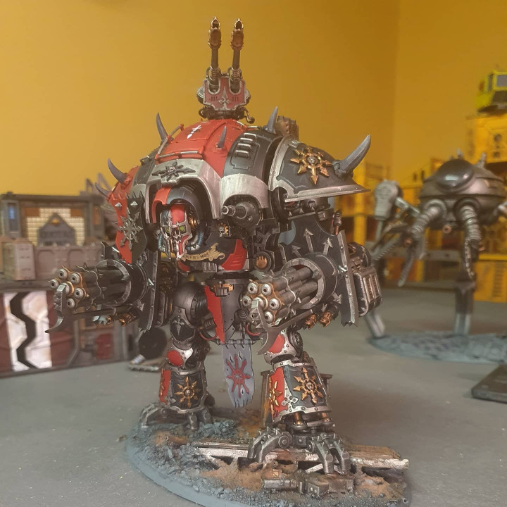 3D Printable Chaos Kight Rotating Chain Cannon by Watcorp Designs