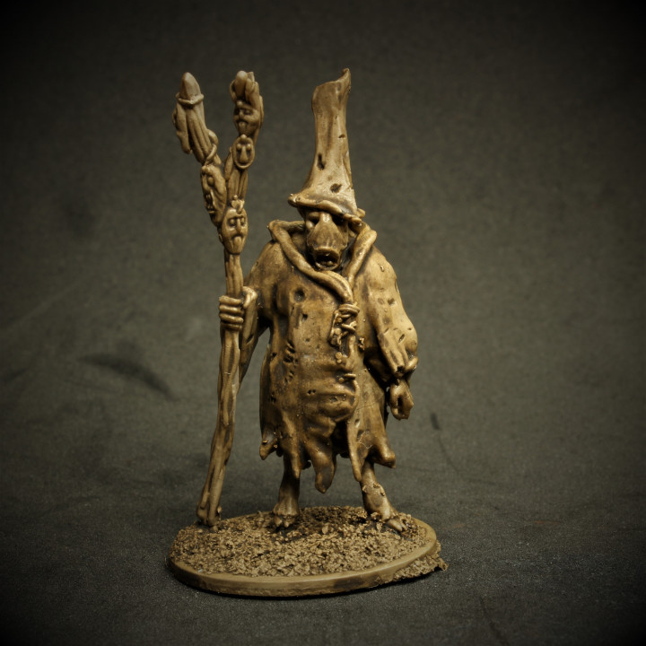3D Printable Nufkin Root Wizard by Knucklebones Miniatures