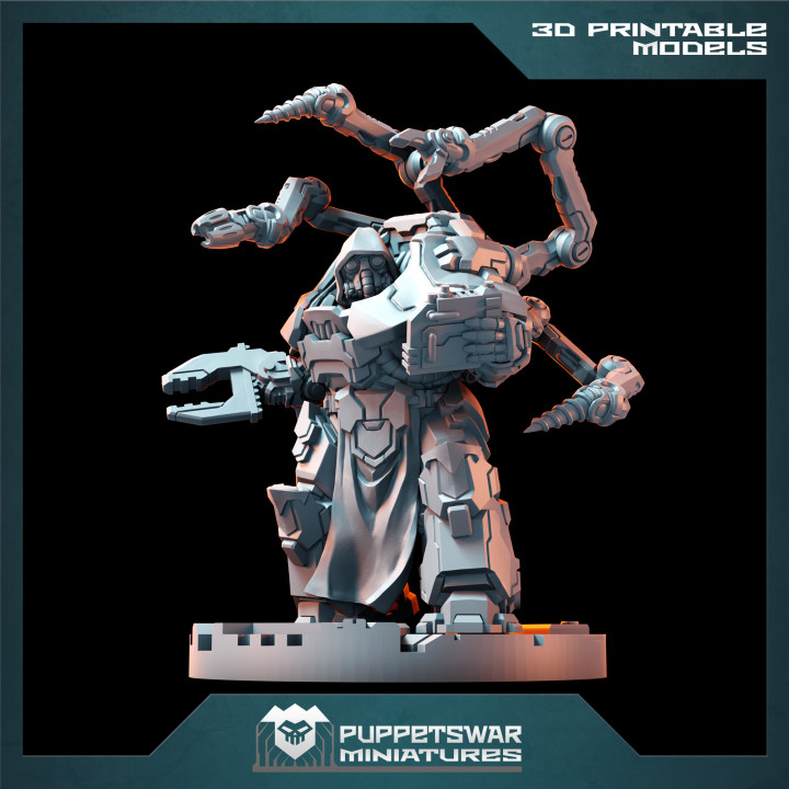 3D Printable Knight Prime Engineer by Puppetswar Miniatures