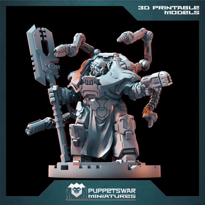 3D Printable Knight Prime Engineer by Puppetswar Miniatures