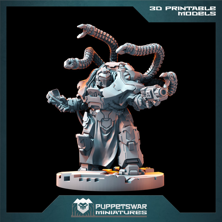 3D Printable Knight Prime Engineer by Puppetswar Miniatures