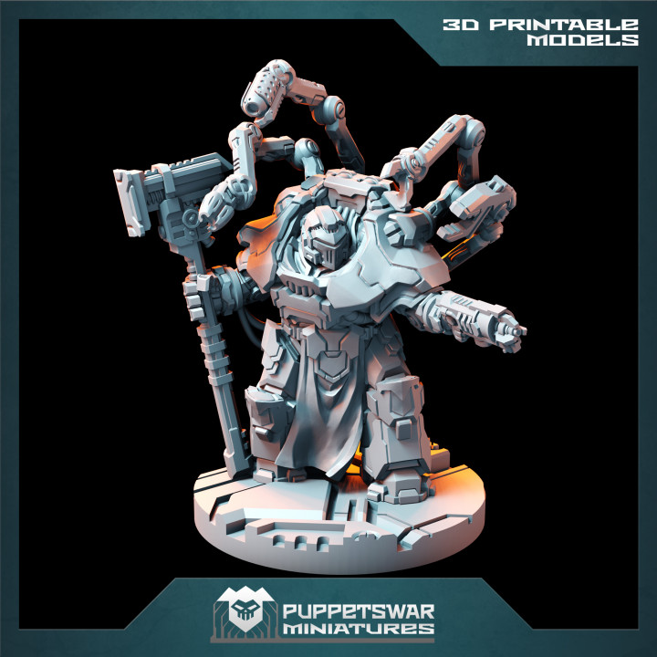 3D Printable Knight Prime Engineer by Puppetswar Miniatures
