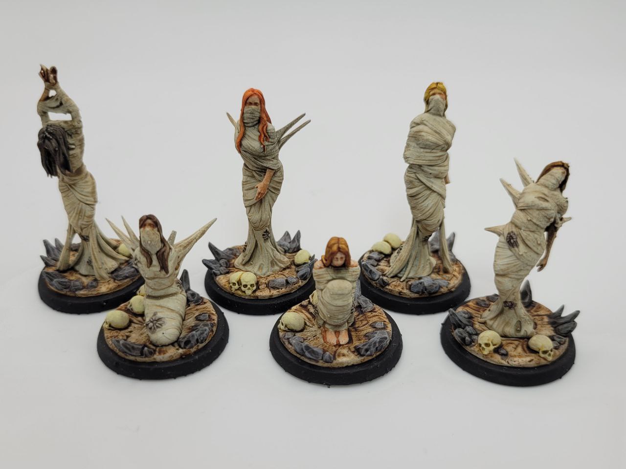 3D Printable Peoples in cocoons set 6 miniatures by White Werewolf Tavern