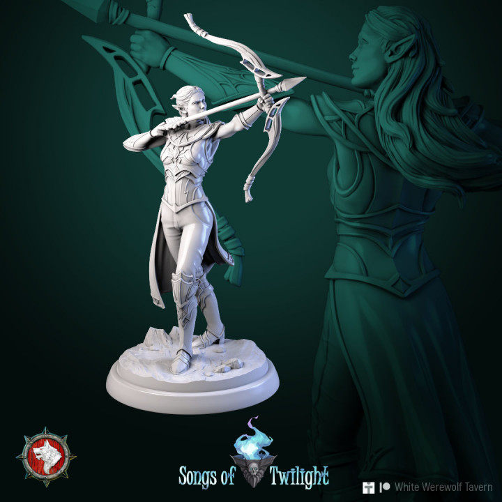 3D Printable Drow Assassins females set 6 miniatures by White Werewolf ...