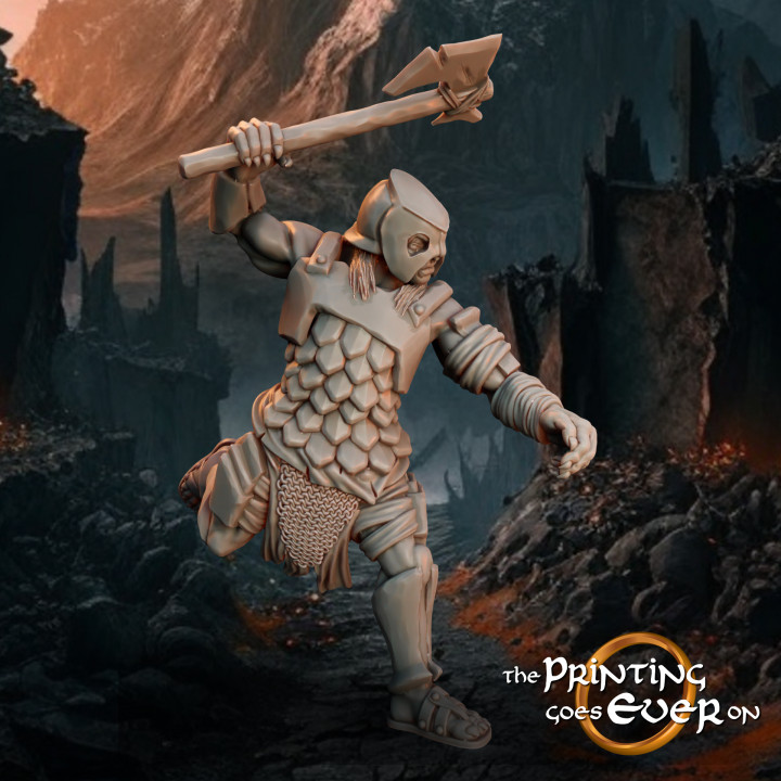 3D Printable Assault Orc Scout B - Presupported by The Printing Goes ...