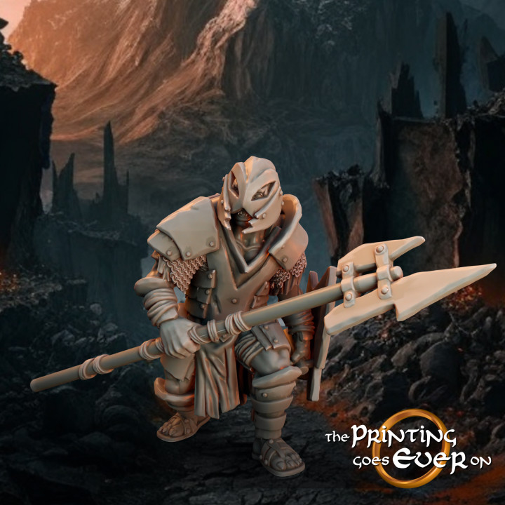 3d Printable Assault Orcs Set C Presupported By The Printing Goes